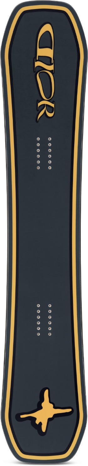 Snowboard DIOR AND LEWIS HAMILTON – 161 cm Noir et jaune à signature ...