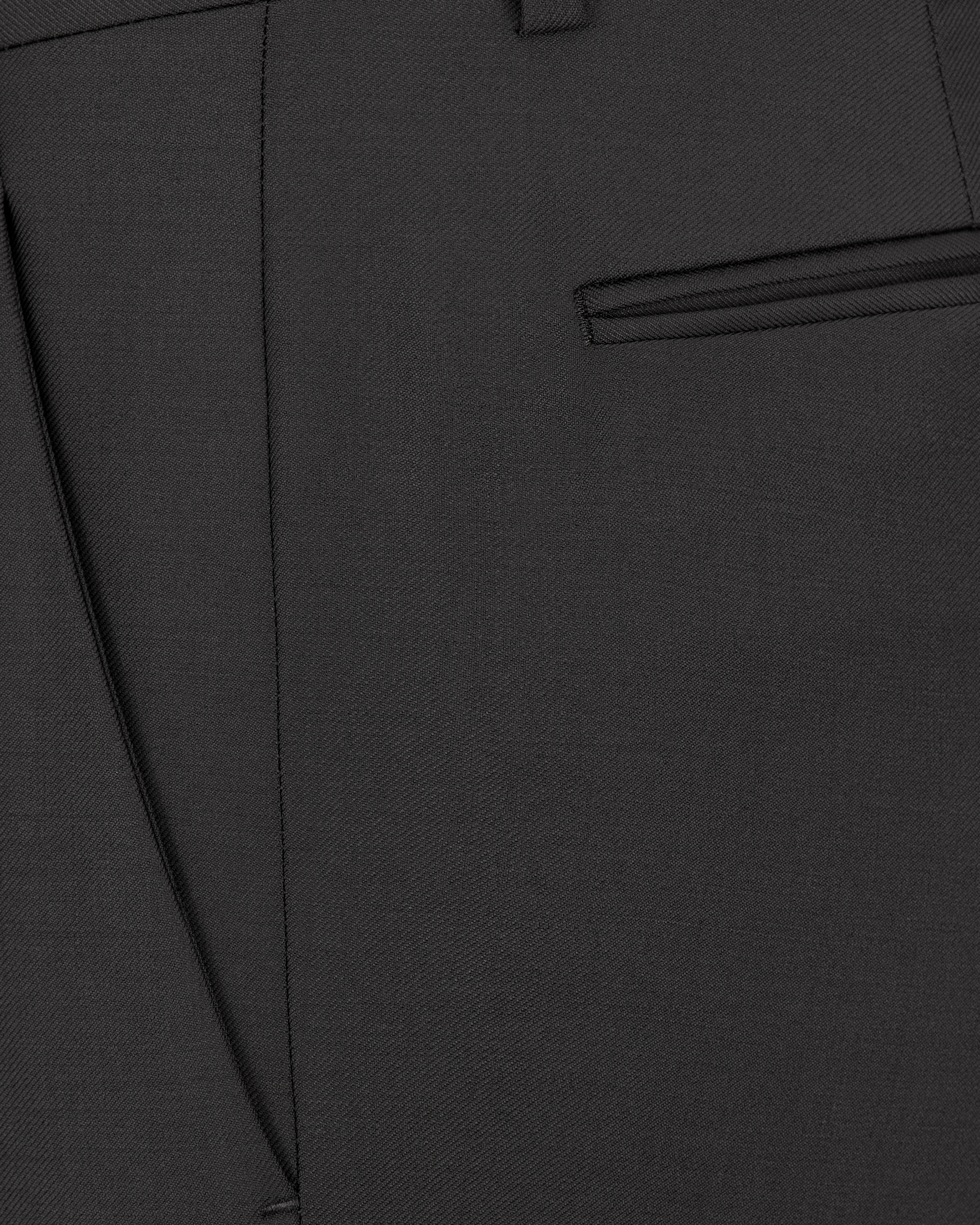 Tailored Straight Pants Black Virgin Wool Twill | DIOR
