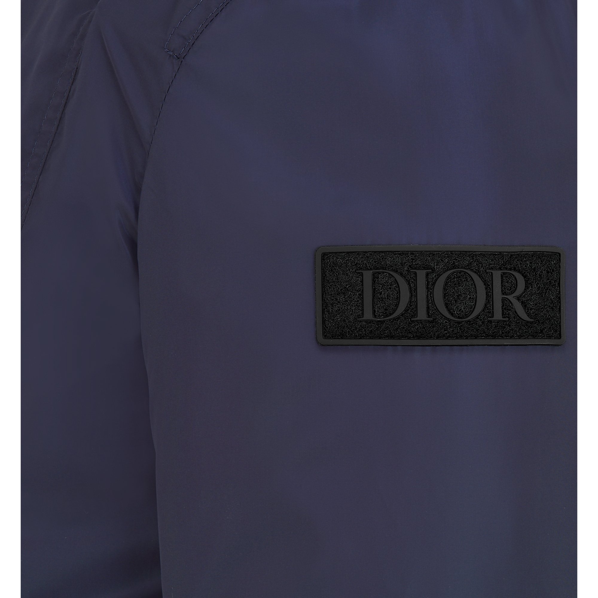 Hooded Jacket Navy Blue Technical Fabric | DIOR