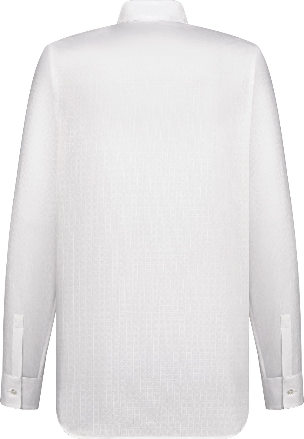 Chemise classique Popeline de coton et soie blancs | DIOR