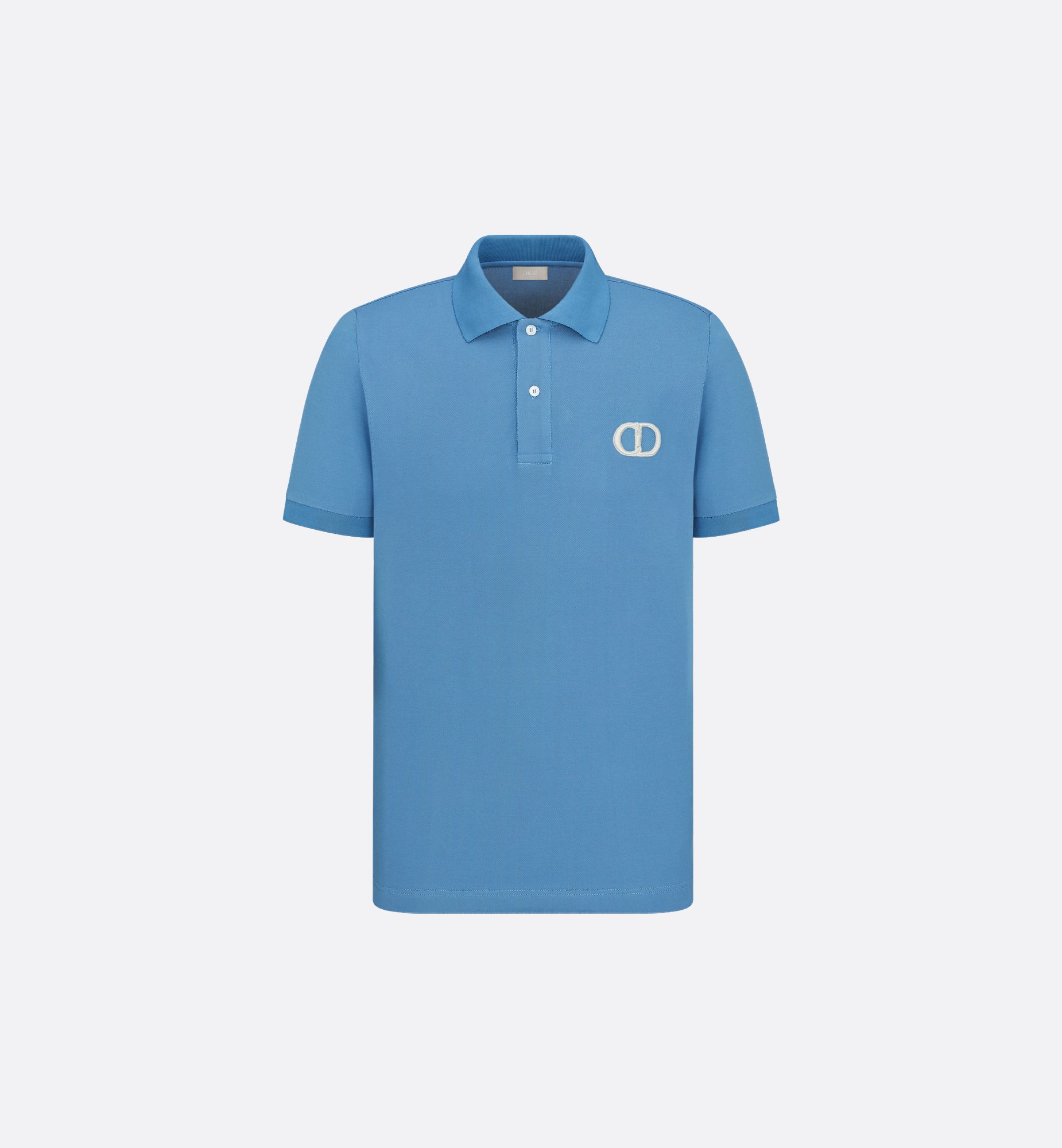 CD Icon Polo Shirt Gray Cotton Piqué | DIOR CD Icon Polo Shirt Gray Cotton Piqué | DIOR