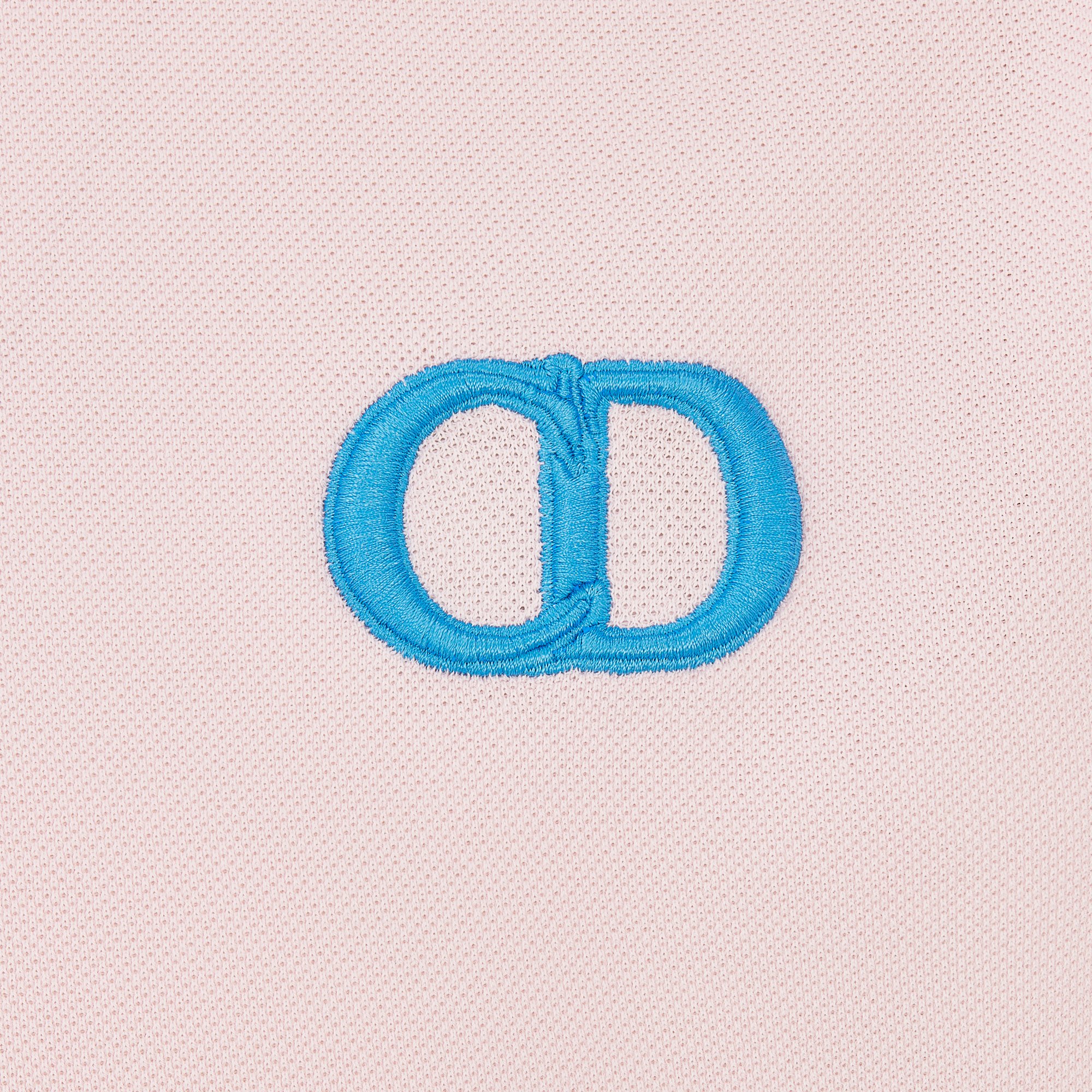Polo met CD Icon-kenmerk Roze katoenpiqué | DIOR