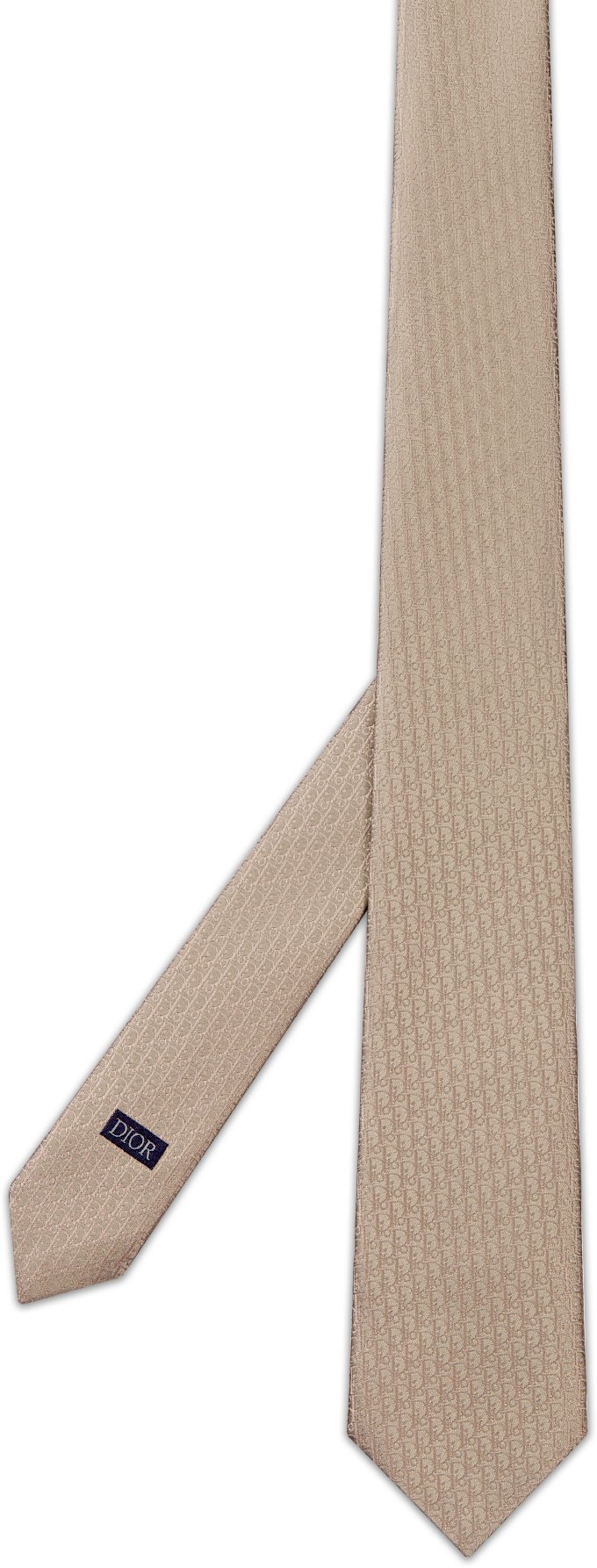Stropdas met Dior Oblique Beige zijde | DIOR