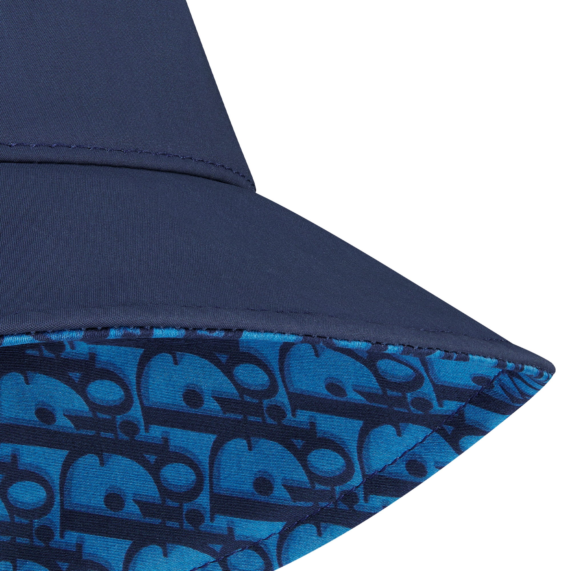 Kids' Bucket Hat Navy Blue Dior Oblique Water-Repellent Technical ...