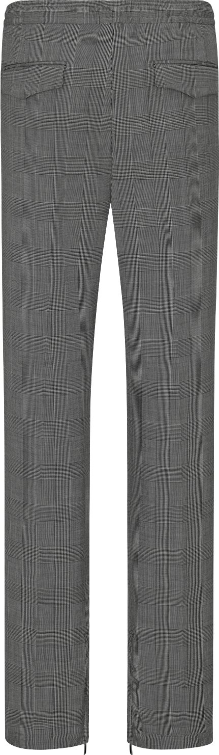 Pantalon de jogging à motif Prince de Galles Toile de laine grise | DIOR