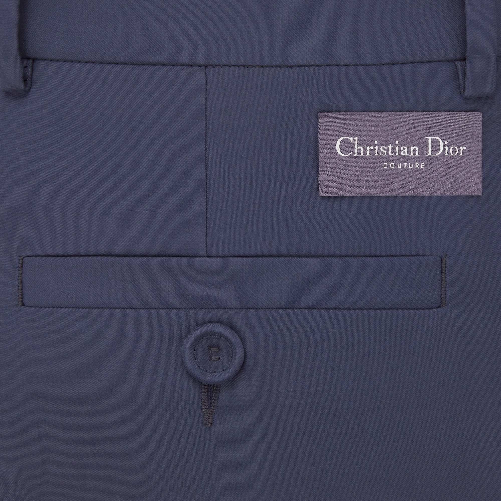 Christian Dior Couture Chinos Blue Cotton Faille | DIOR