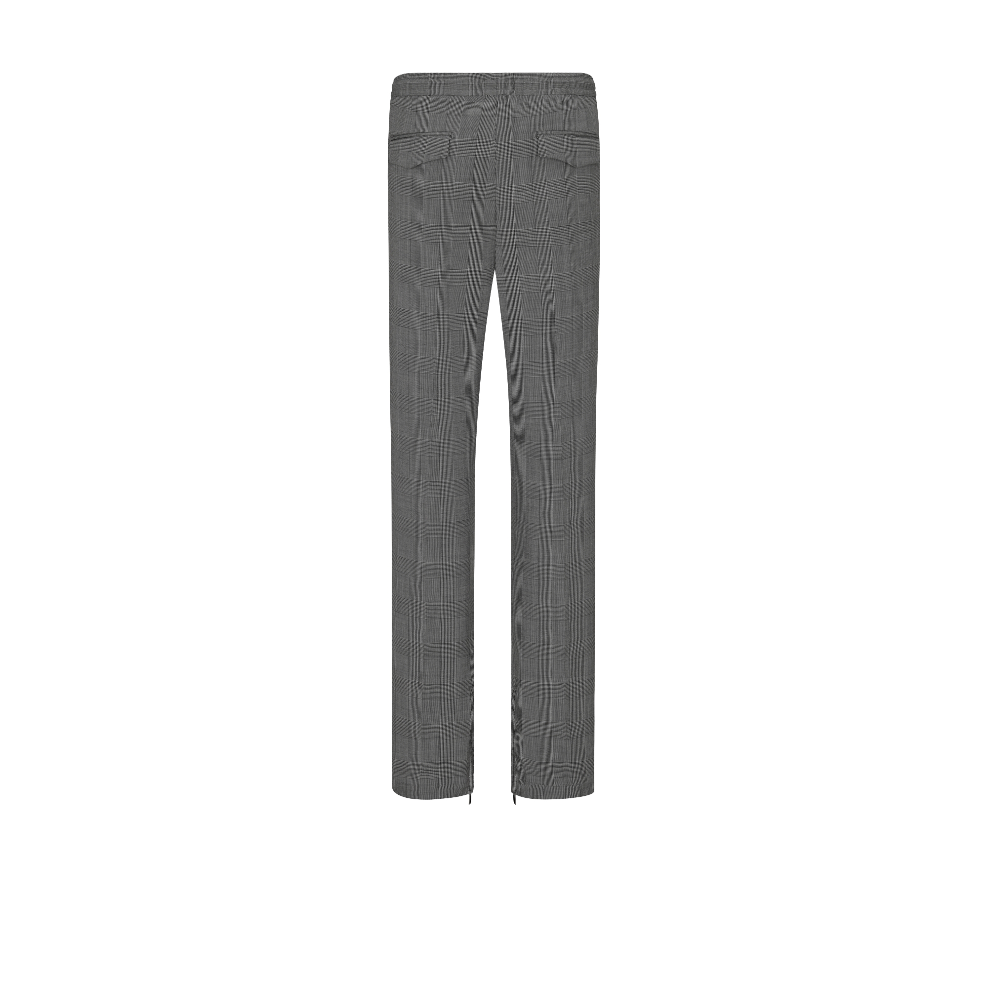 Prince of Wales Track Pants Gray Wool | DIOR