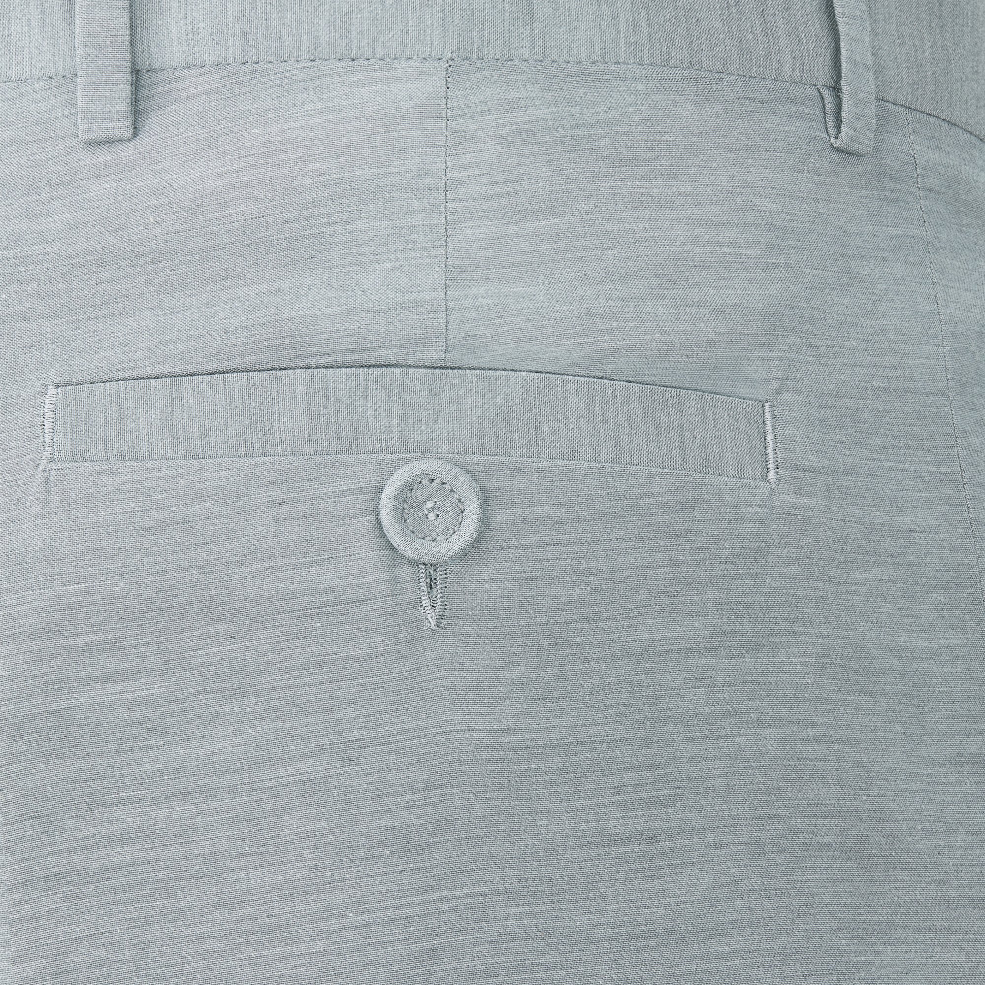 Tailored and Cuffed Chino Pants Gray Slub Cotton Blend | DIOR