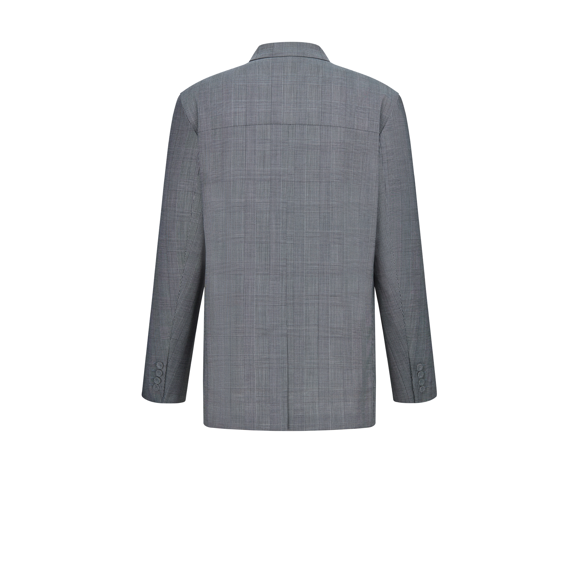 Prince of Wales Workwear Jacket Gray Wool | DIOR