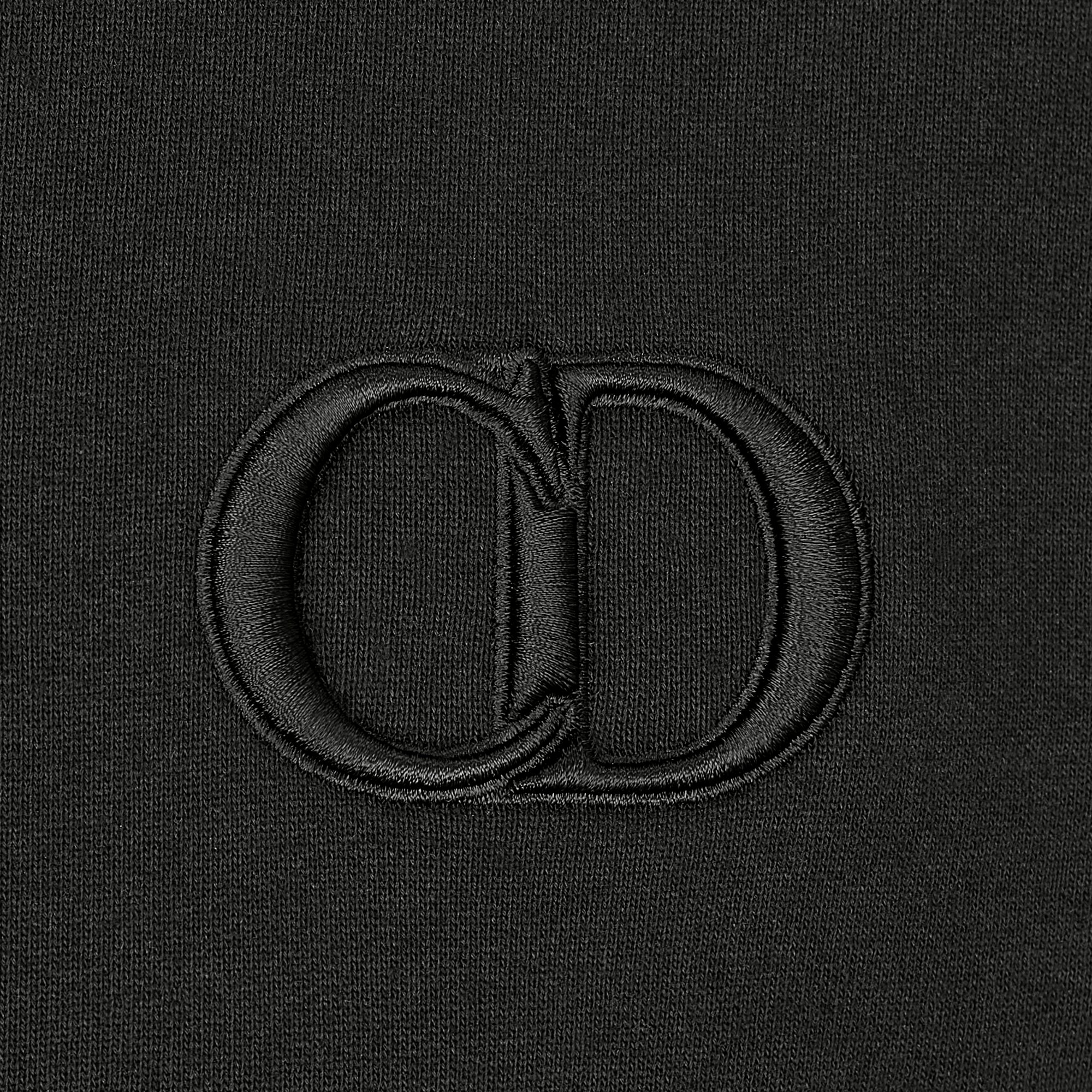 Felpa CD Icon Cotone felpato nero | DIOR