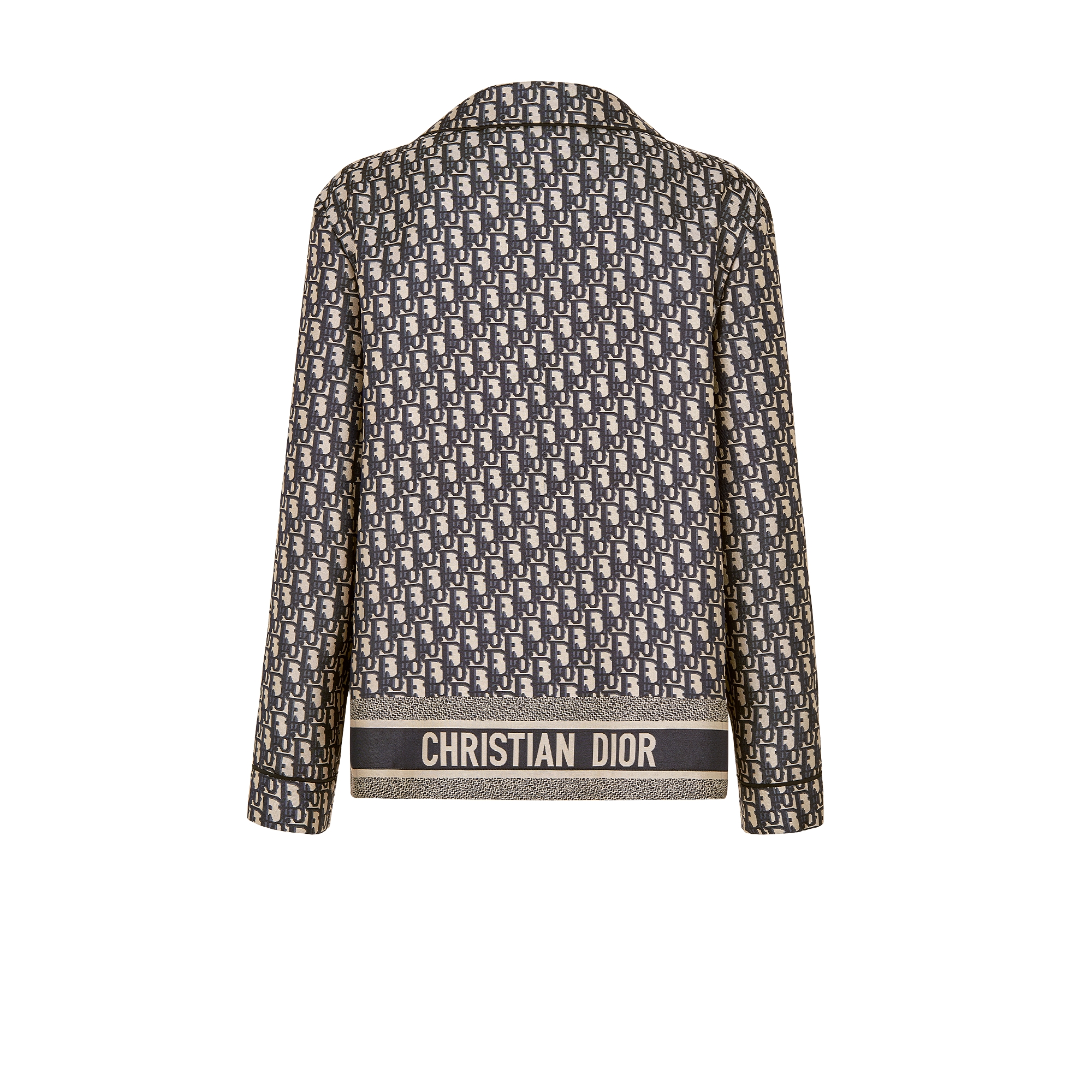 Dior Chez Moi Shirt Blue Dior Oblique Silk Twill | DIOR