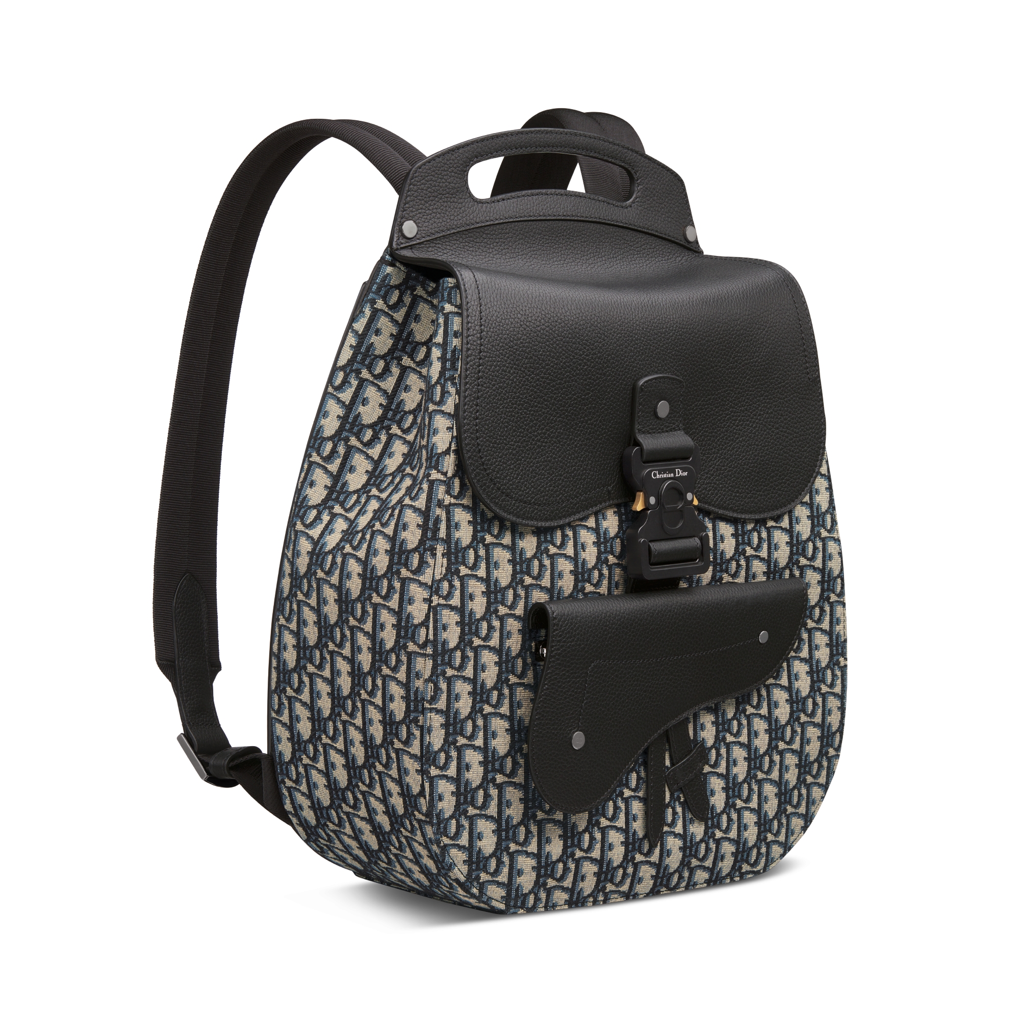 Gallop Backpack Beige and Black Dior Oblique Jacquard with Black ...