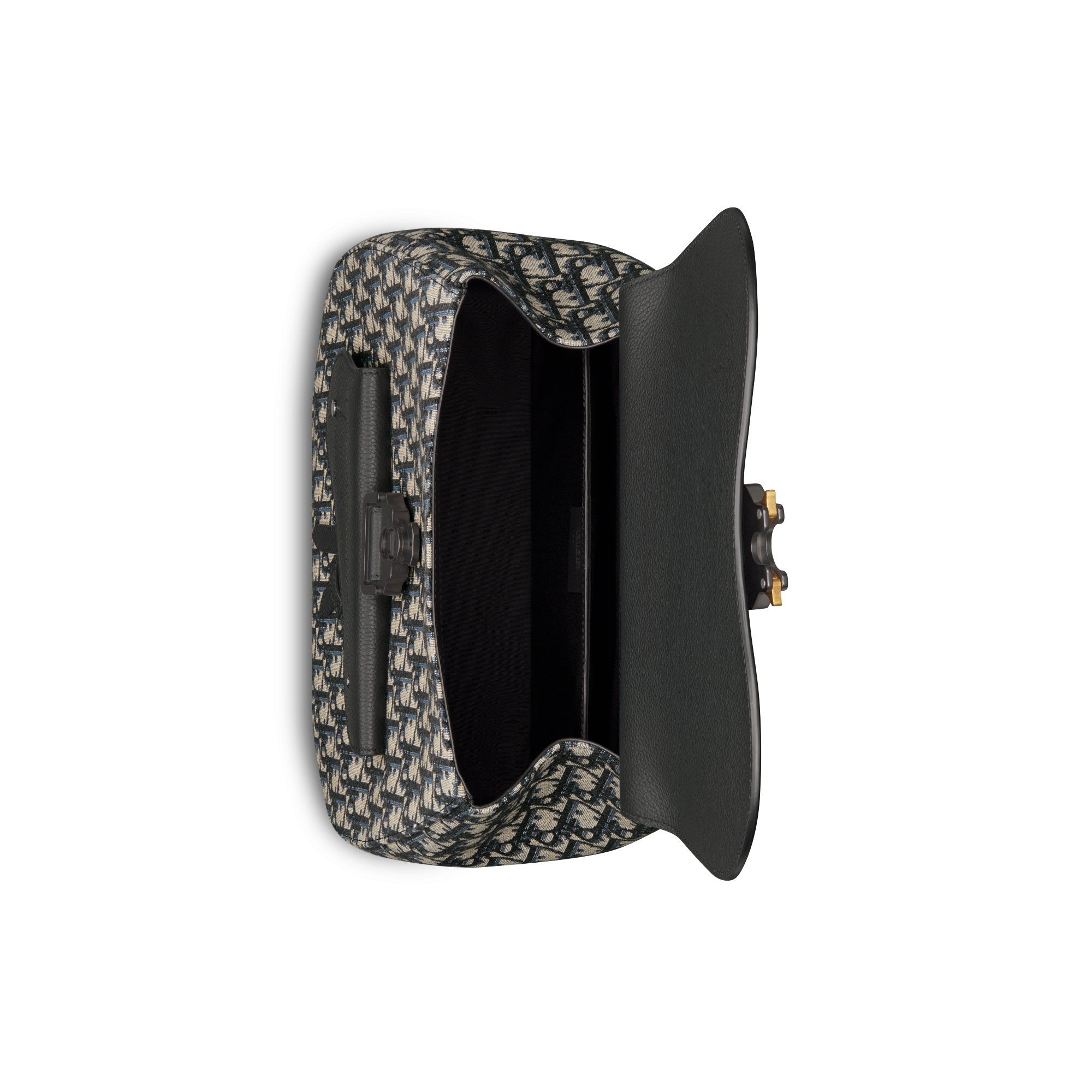 Gallop-rugzak Beige en zwarte Dior Oblique-jacquard met zwart generfd ...