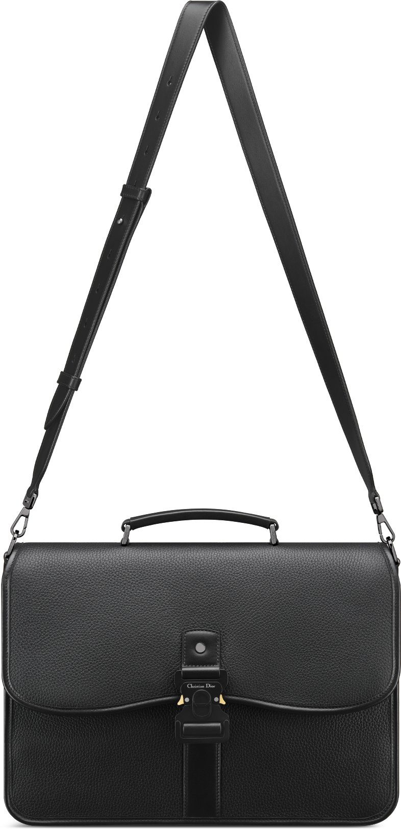 Dior Gallop Briefcase Black grained calfskin | DIOR