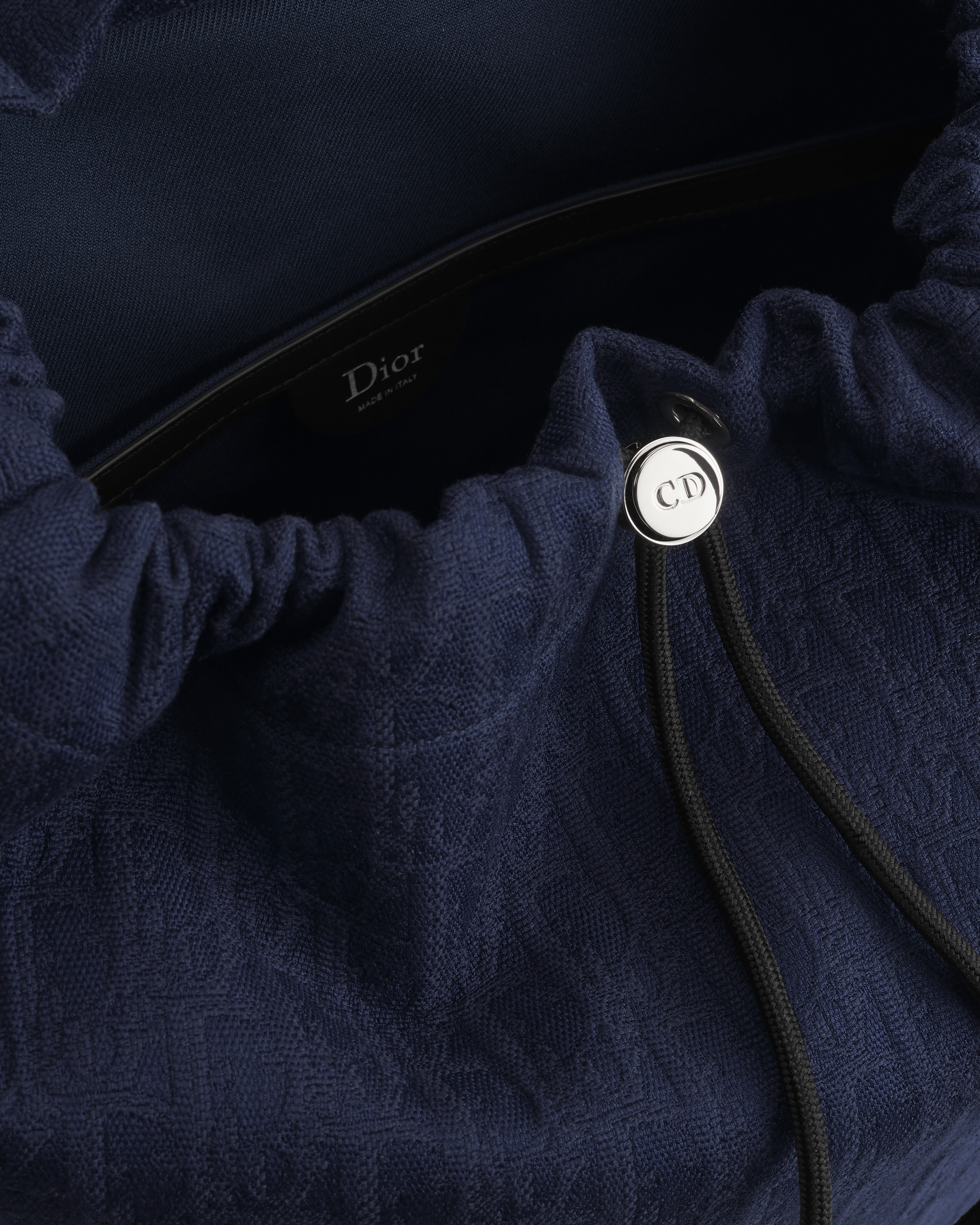 Dior Jett Backpack with Flap Navy Blue Dior Oblique Jacquard | DIOR