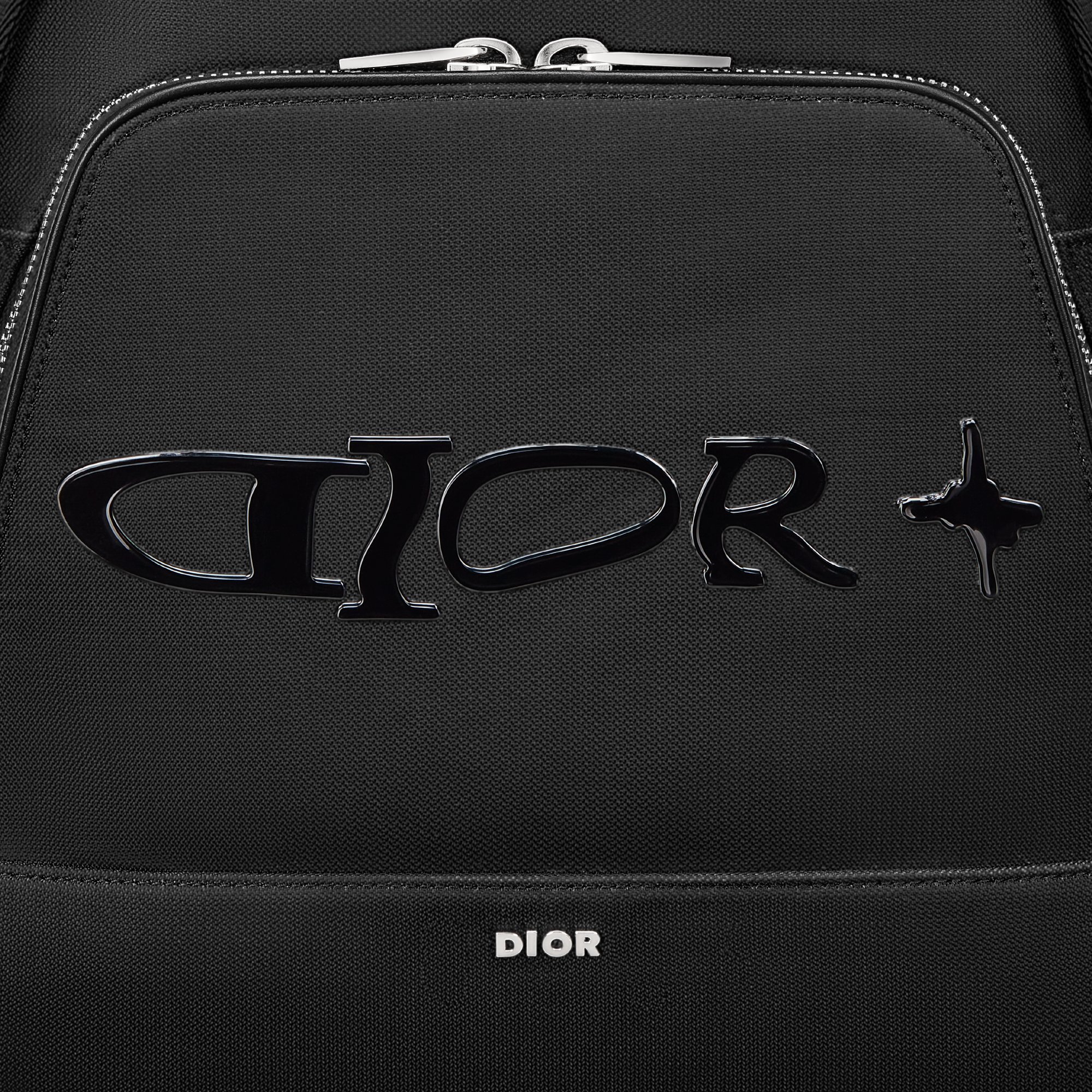 DIOR AND LEWIS HAMILTON Dior 8 Backpack with Flap Black Nylon and Black ...