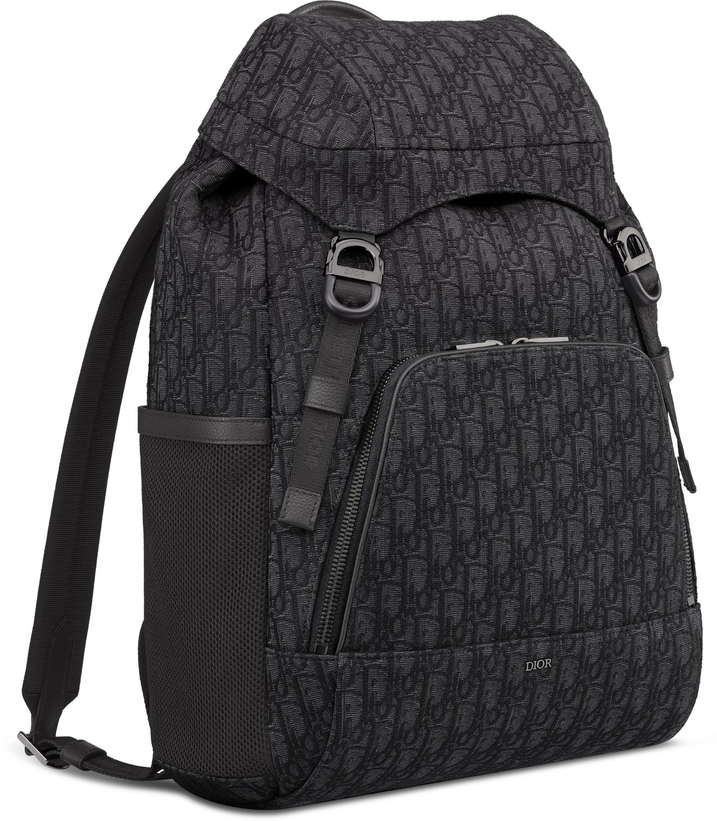 Dior 8 Backpack with Flap Black Dior Oblique Jacquard | DIOR