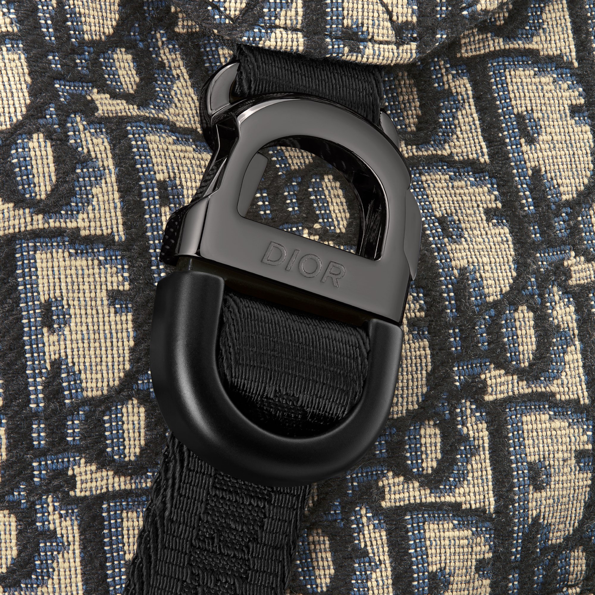 Dior 8 Backpack with Flap Beige and Black Dior Oblique Jacquard | DIOR