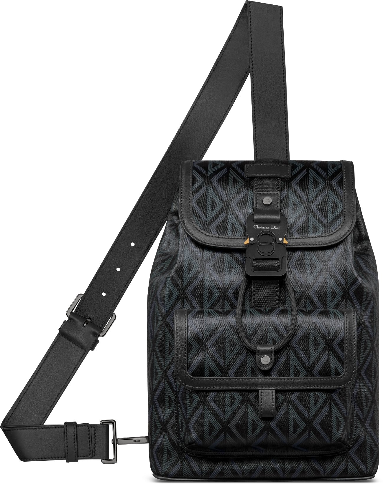 Dior Hit the Road Sling Bag Black CD Diamond Canvas | DIOR