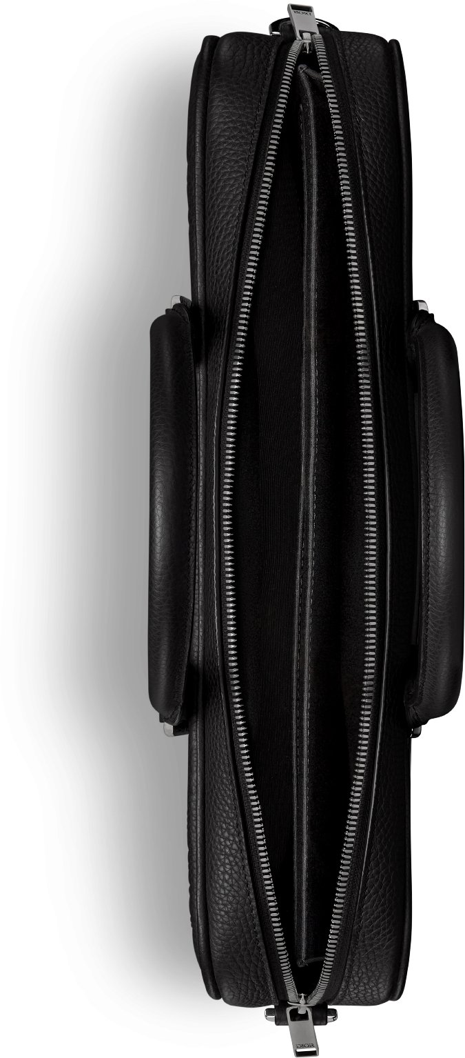 Zipped Briefcase Black Dior Gravity Leather and Black Grained Calfskin ...