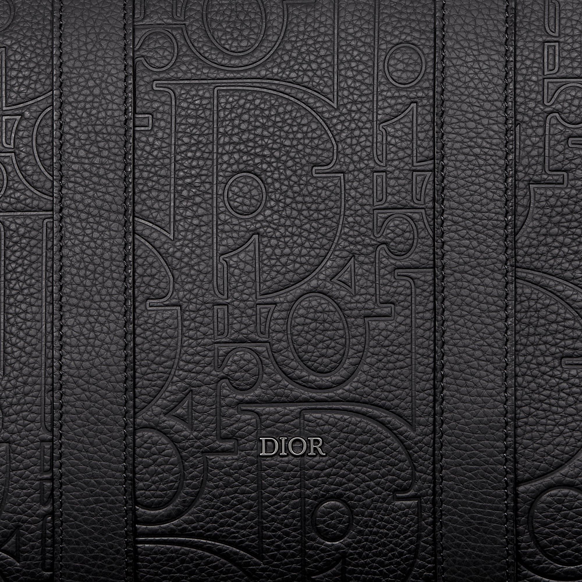 Weekender 40 Black Dior Gravity Leather and Black Grained Calfskin | DIOR