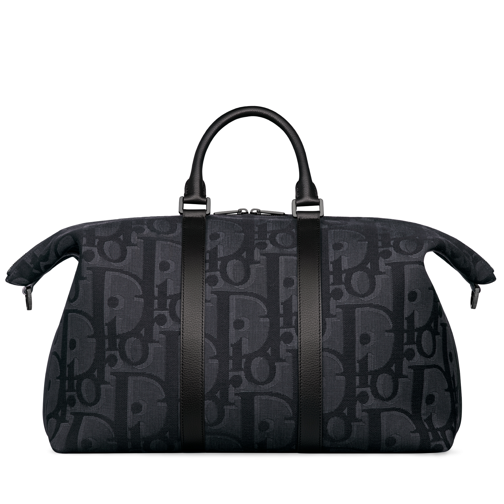 Weekender 40 Black Maxi Dior Oblique Jacquard | DIOR