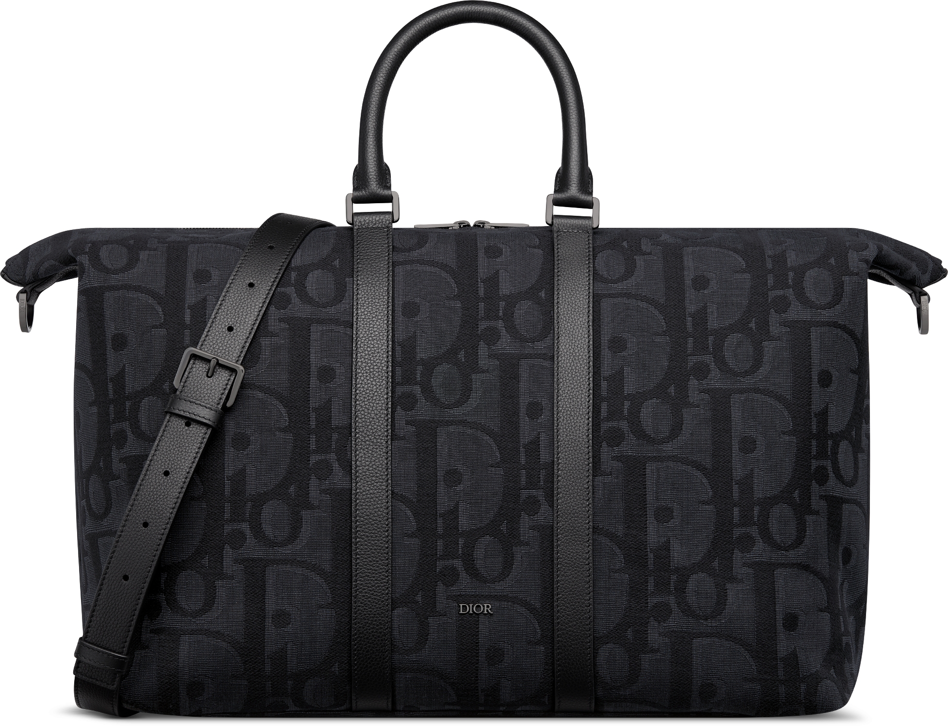 Weekender 50 Black Maxi Dior Oblique Jacquard | DIOR
