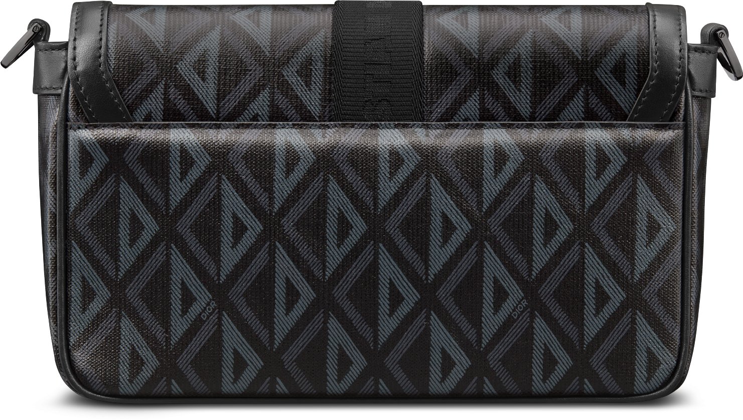 Dior Hit The Road-tas met schouderband Zwart gecoat katoencanvas met CD ...