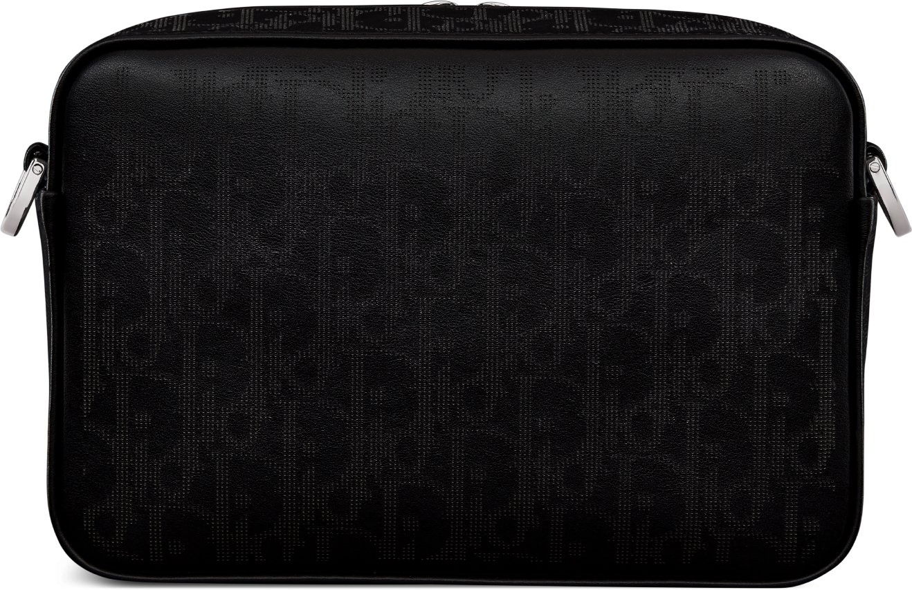 Safari Bag with Strap Black Dior Oblique Galaxy Leather | DIOR