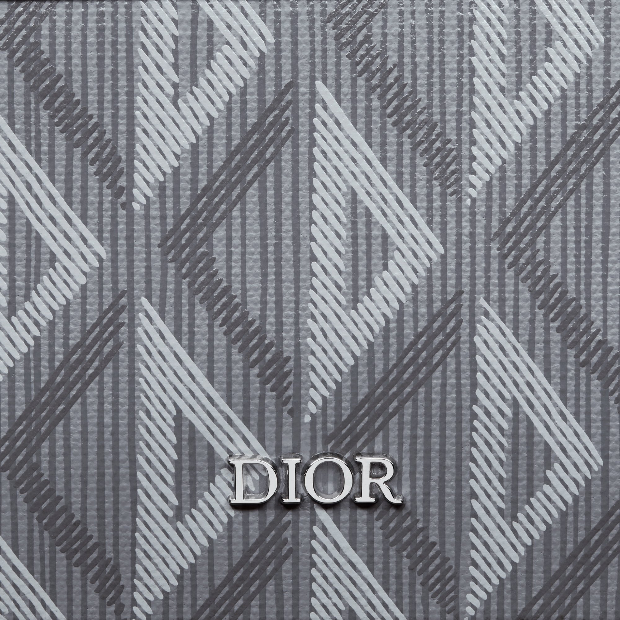 Safari Bag with Strap Dior Gray Coated Cotton Canvas with CD Diamond ...