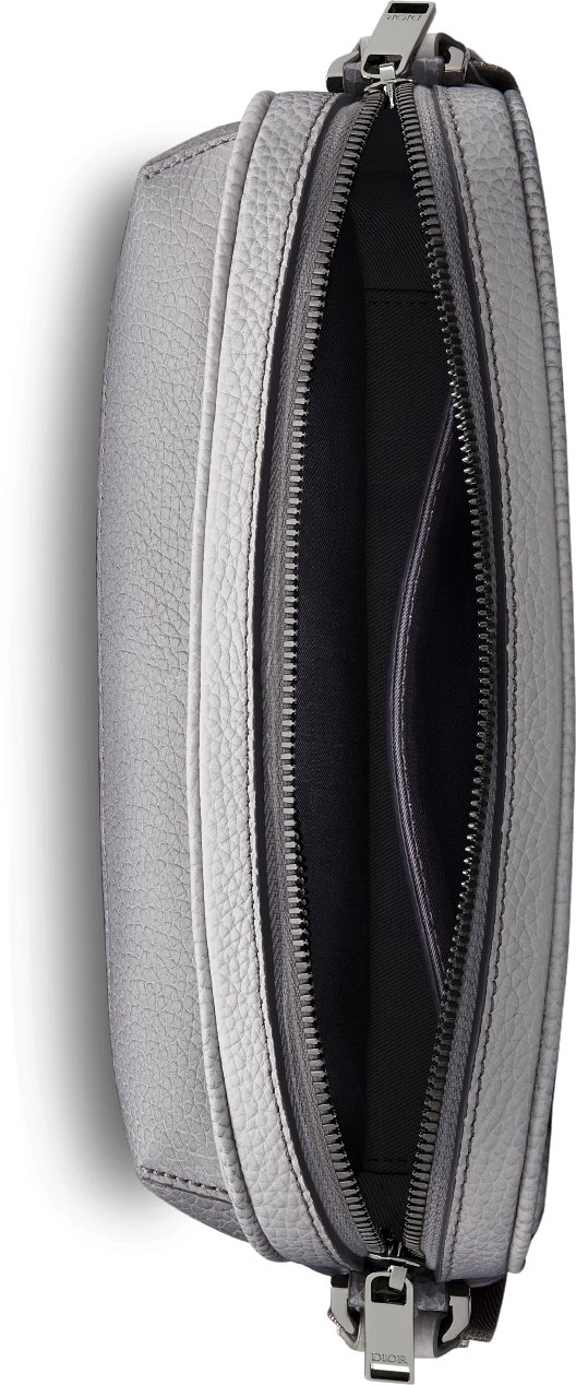 Rider 2.0 Zipped Messenger Bag Gradient Gray-Black Dior Gravity Leather ...