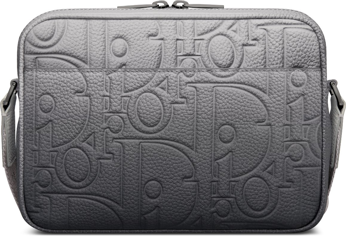 Rider 2.0 Zipped Messenger Bag Gradient Gray-Black Dior Gravity Leather ...