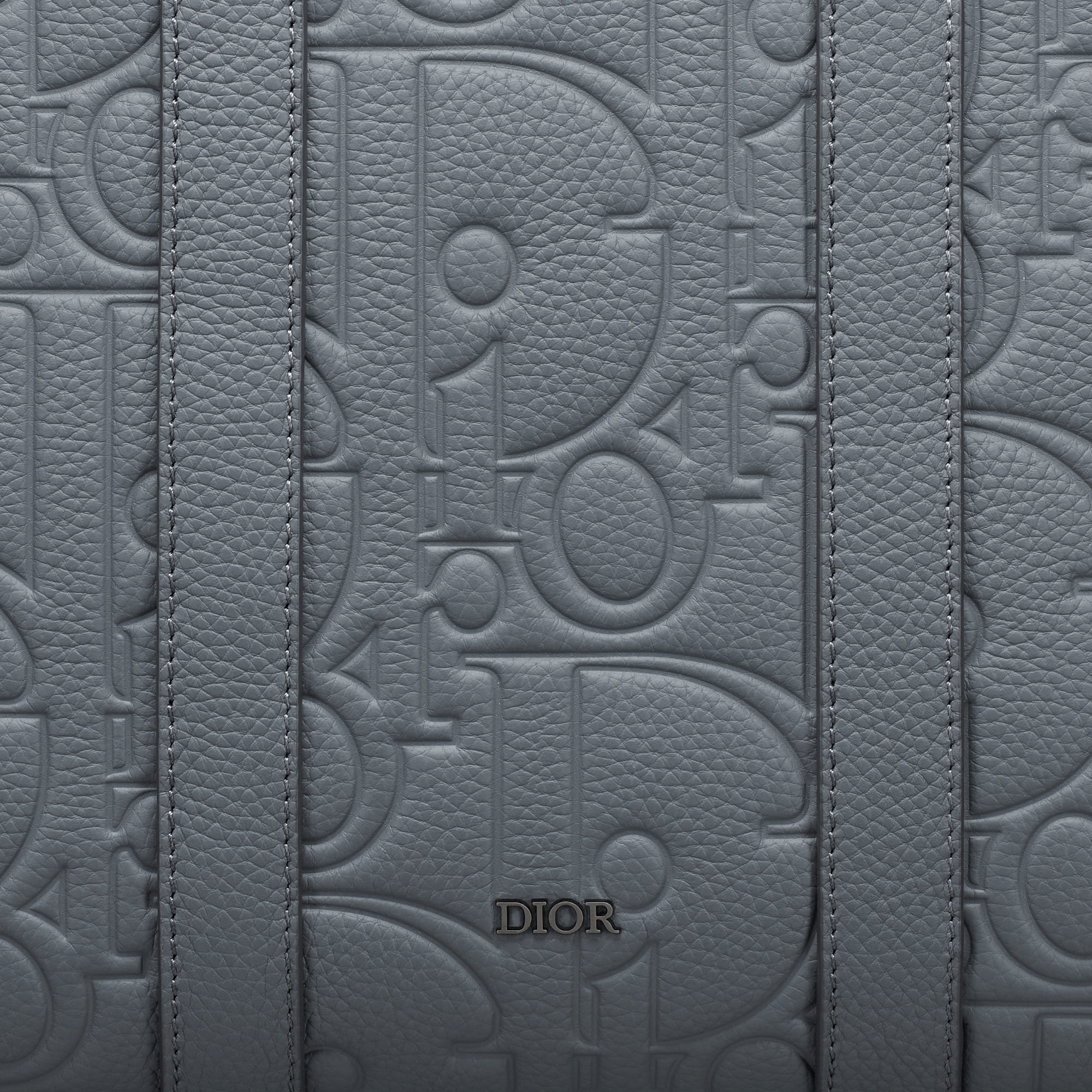 Medium East-West Tote Bag Deep Gray Dior Gravity Leather and Deep Gray ...