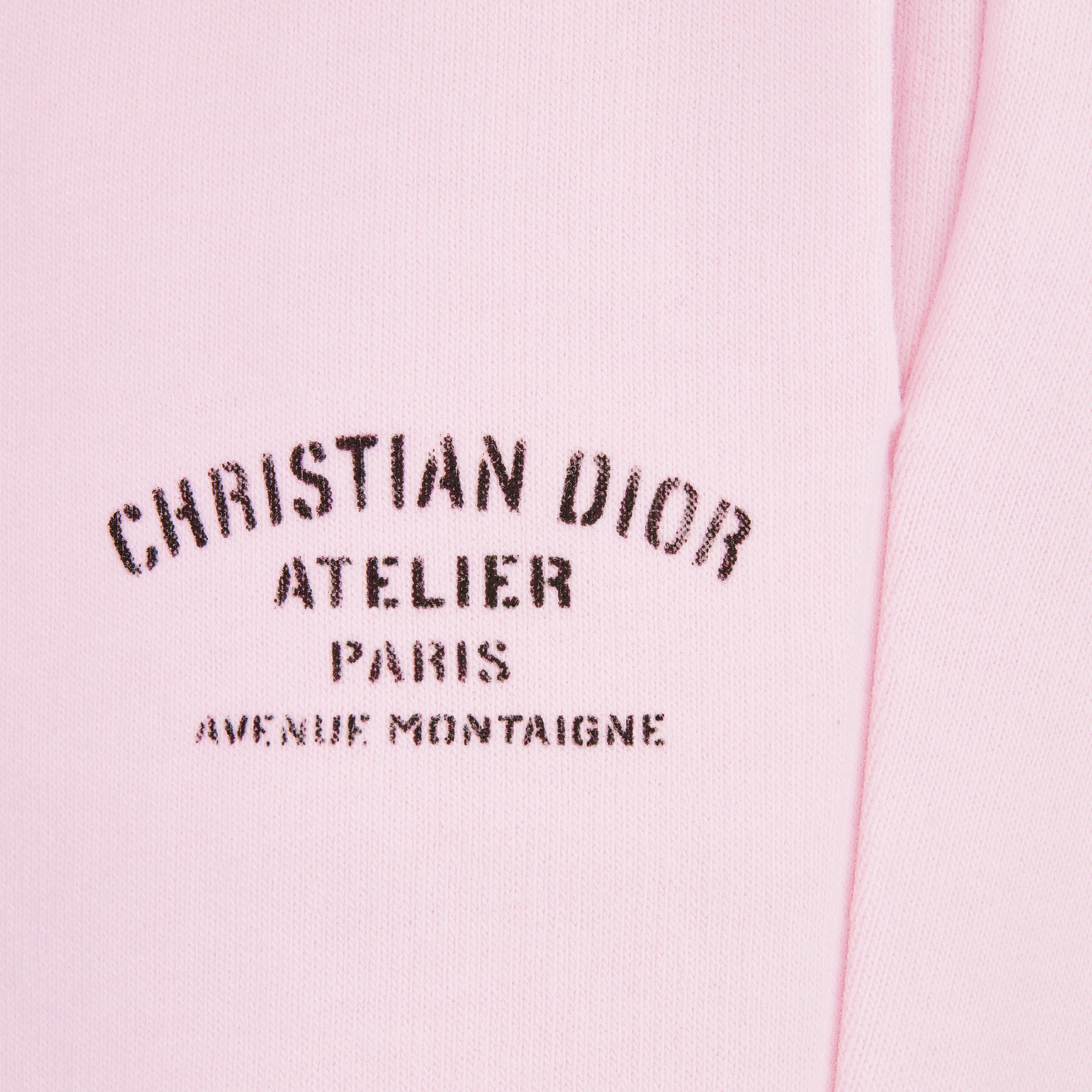 Baby Christian Dior Atelier Track Pants Pale Pink Cotton Fleece | DIOR