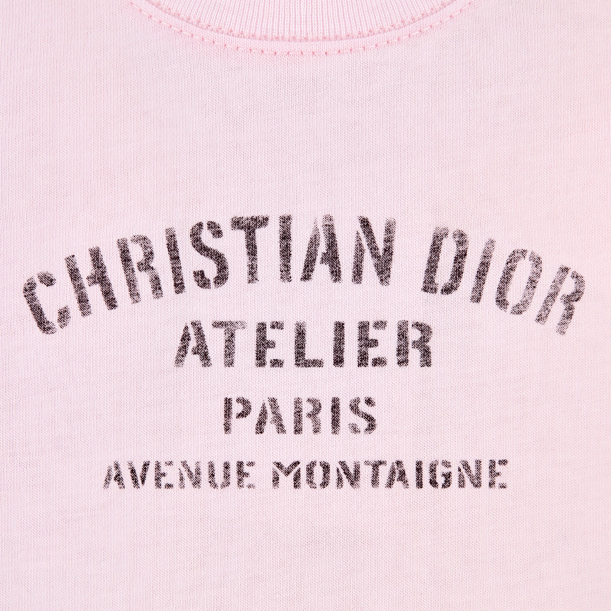 Baby 'CHRISTIAN DIOR ATELIER' T-Shirt Pale Pink Cotton Jersey | DIOR