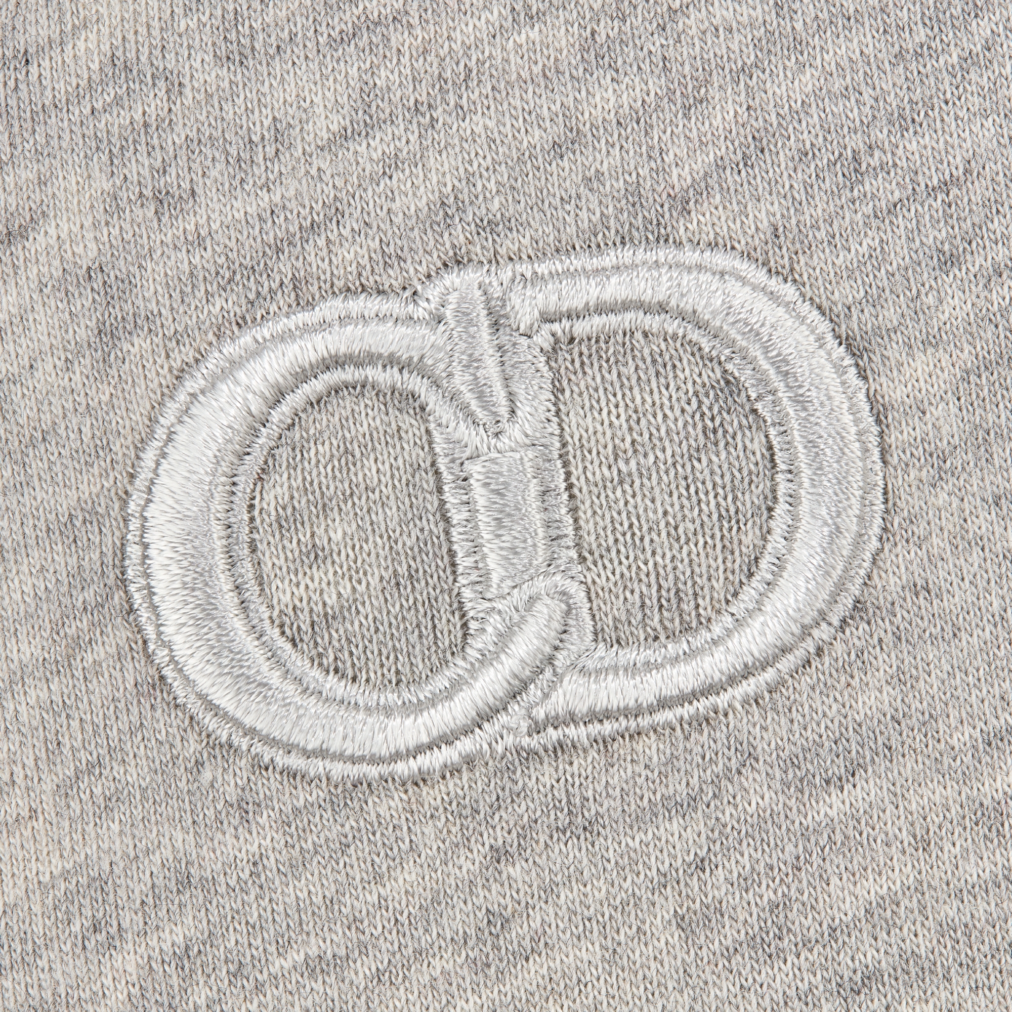 Kids' 'CD Icon' T-Shirt Heathered Gray Cotton Jersey | DIOR