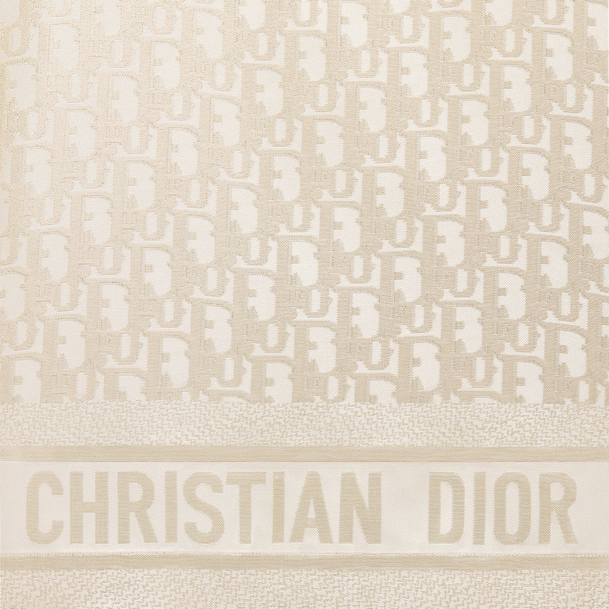 Dior Or Shirt White and Gold-Tone Silk Twill with Dior Oblique Motif | DIOR