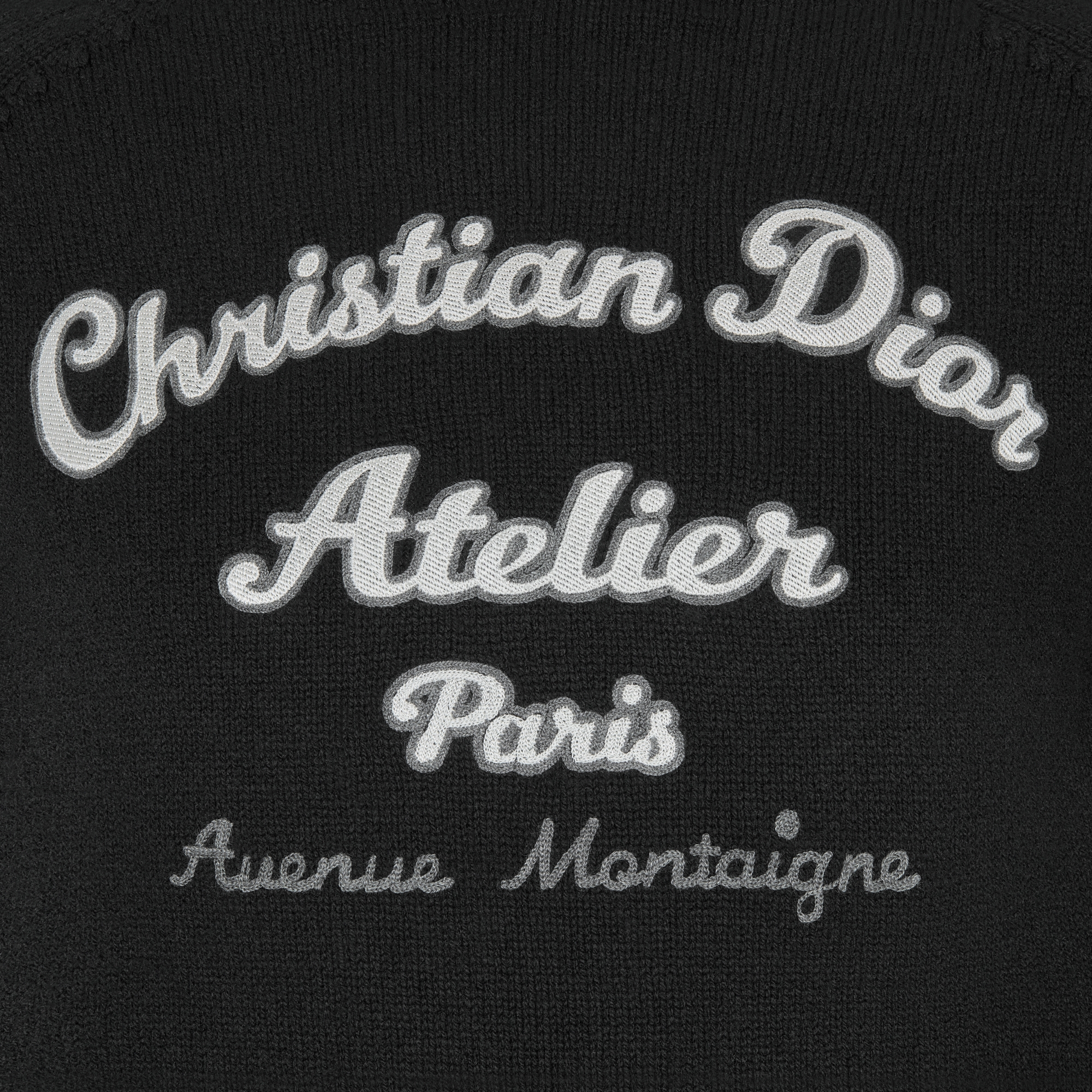 Christian Dior Atelier Sweater Black Wool Jersey | DIOR