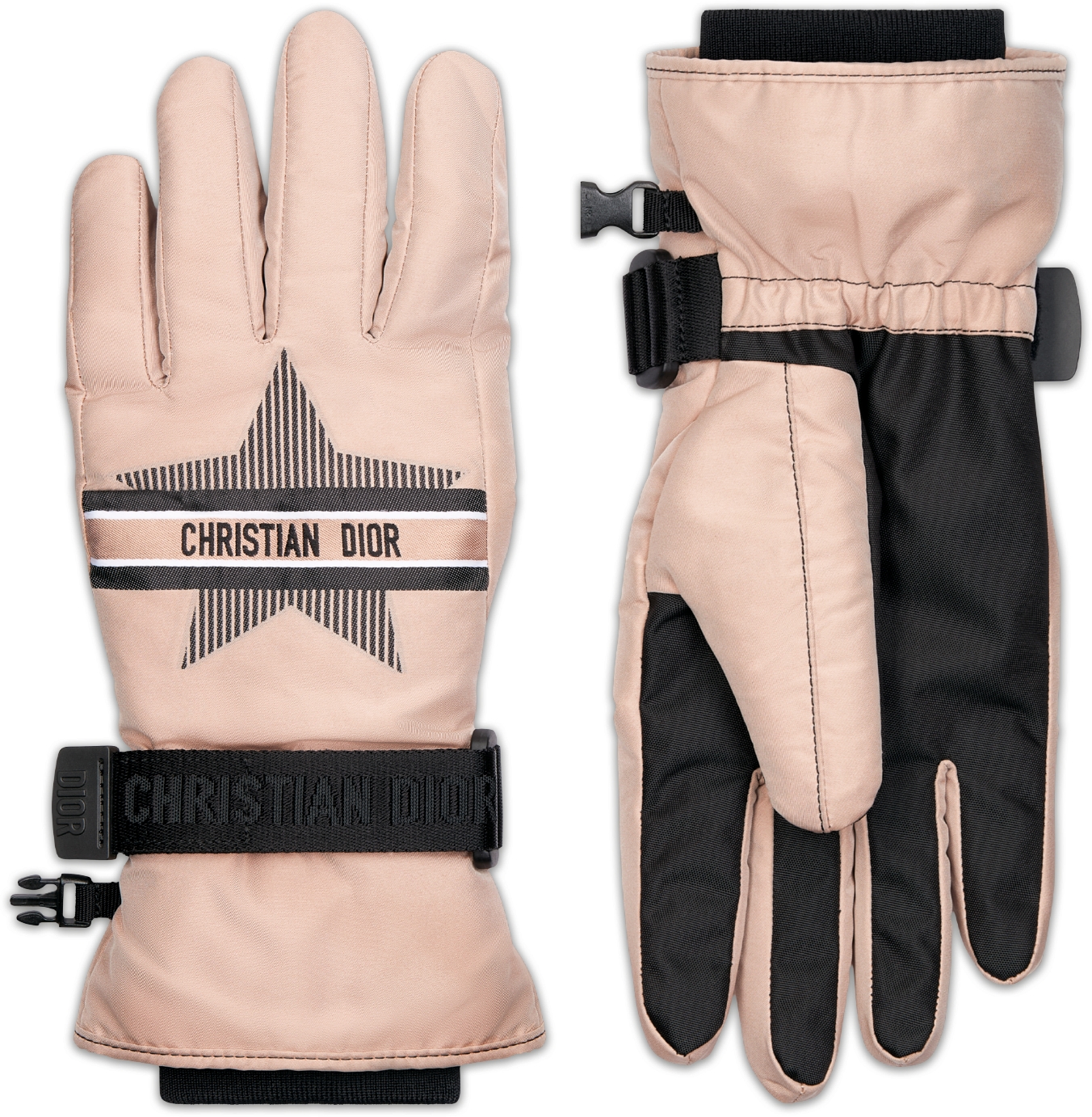Guantes de esquí DiorAlps Tejido técnico de color rose des vents y ...
