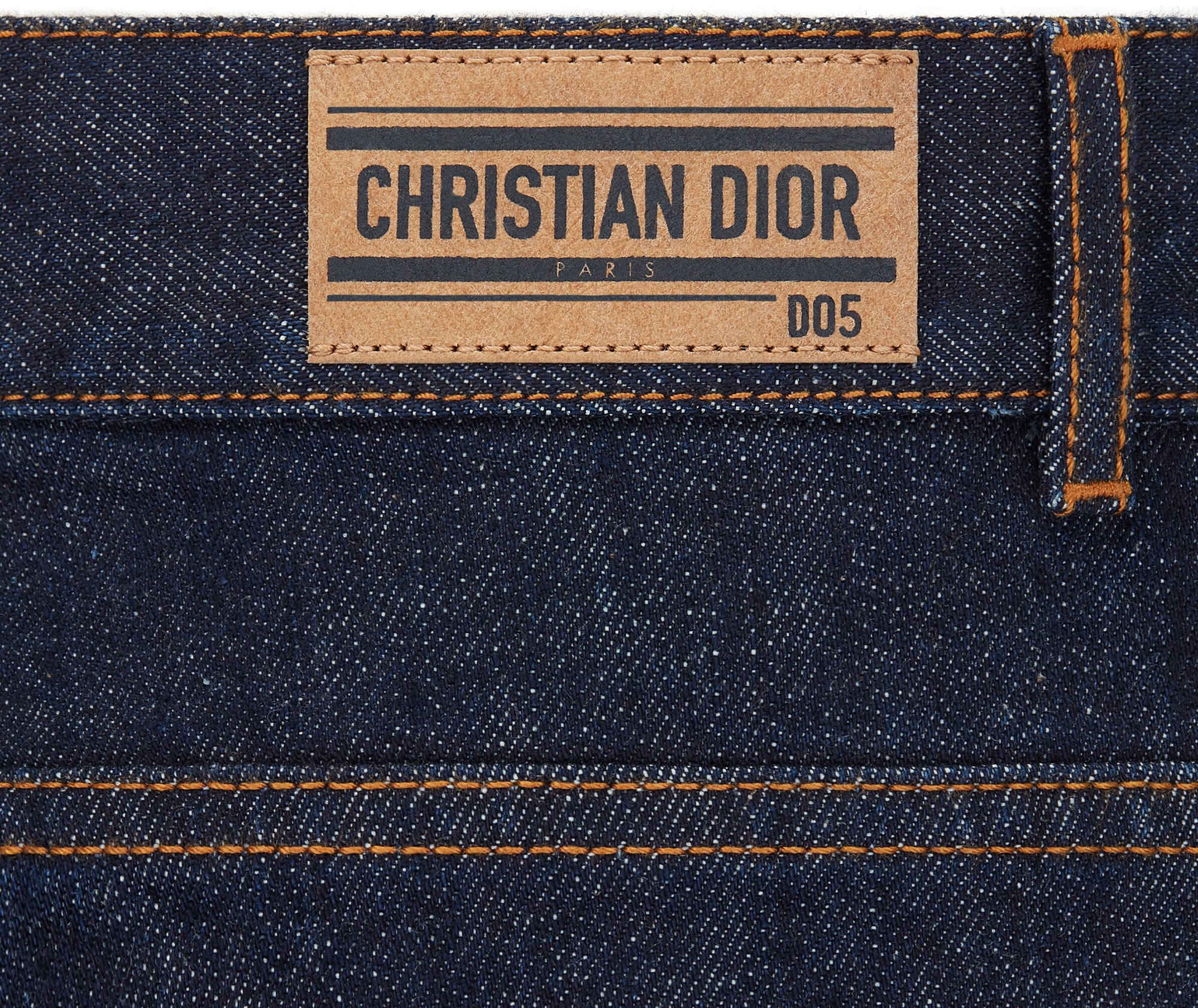 Dior 8 Flared Jeans, D05 Deep Blue Cotton Denim | DIOR