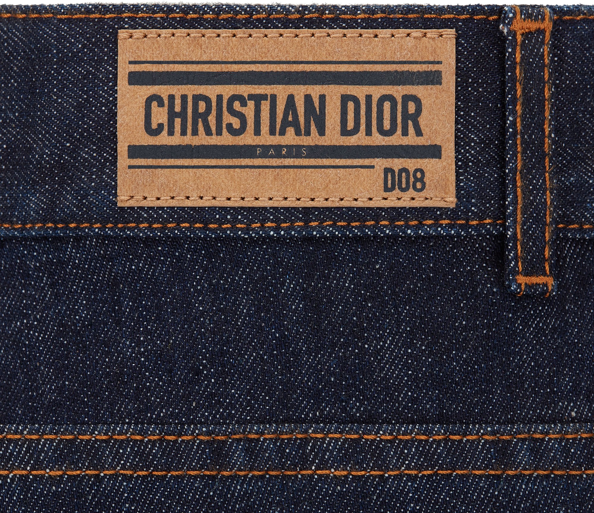 Dior 8 Flared Jeans, D08 Deep Blue Cotton Denim | DIOR