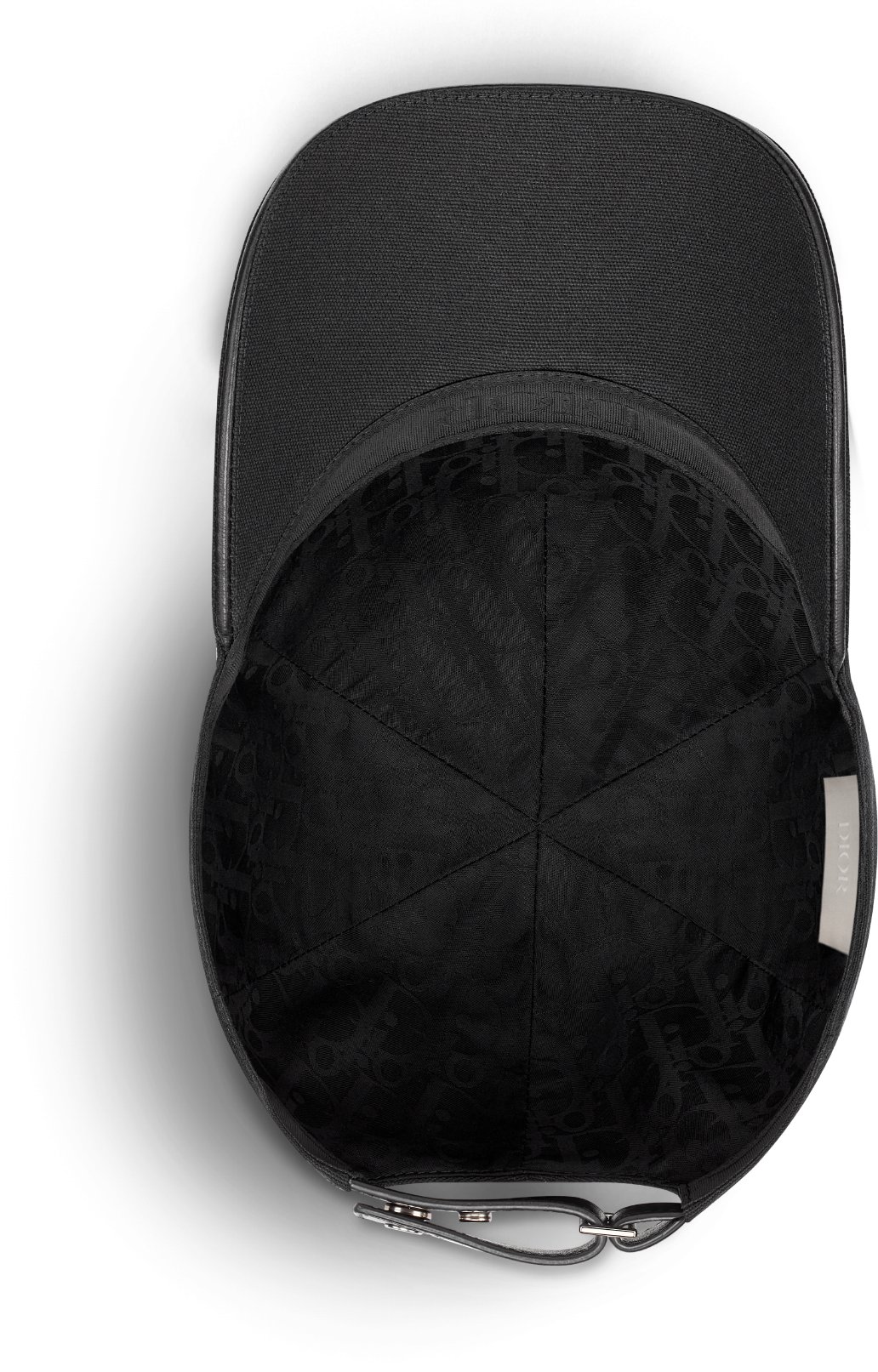 Christian Dior Couture Baseball Cap Black Cotton Canvas | DIOR