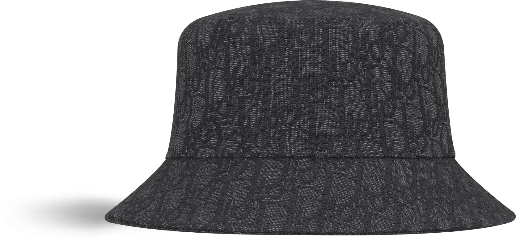 Cappello da pescatore Dior Oblique Jacquard di cotone nero | DIOR