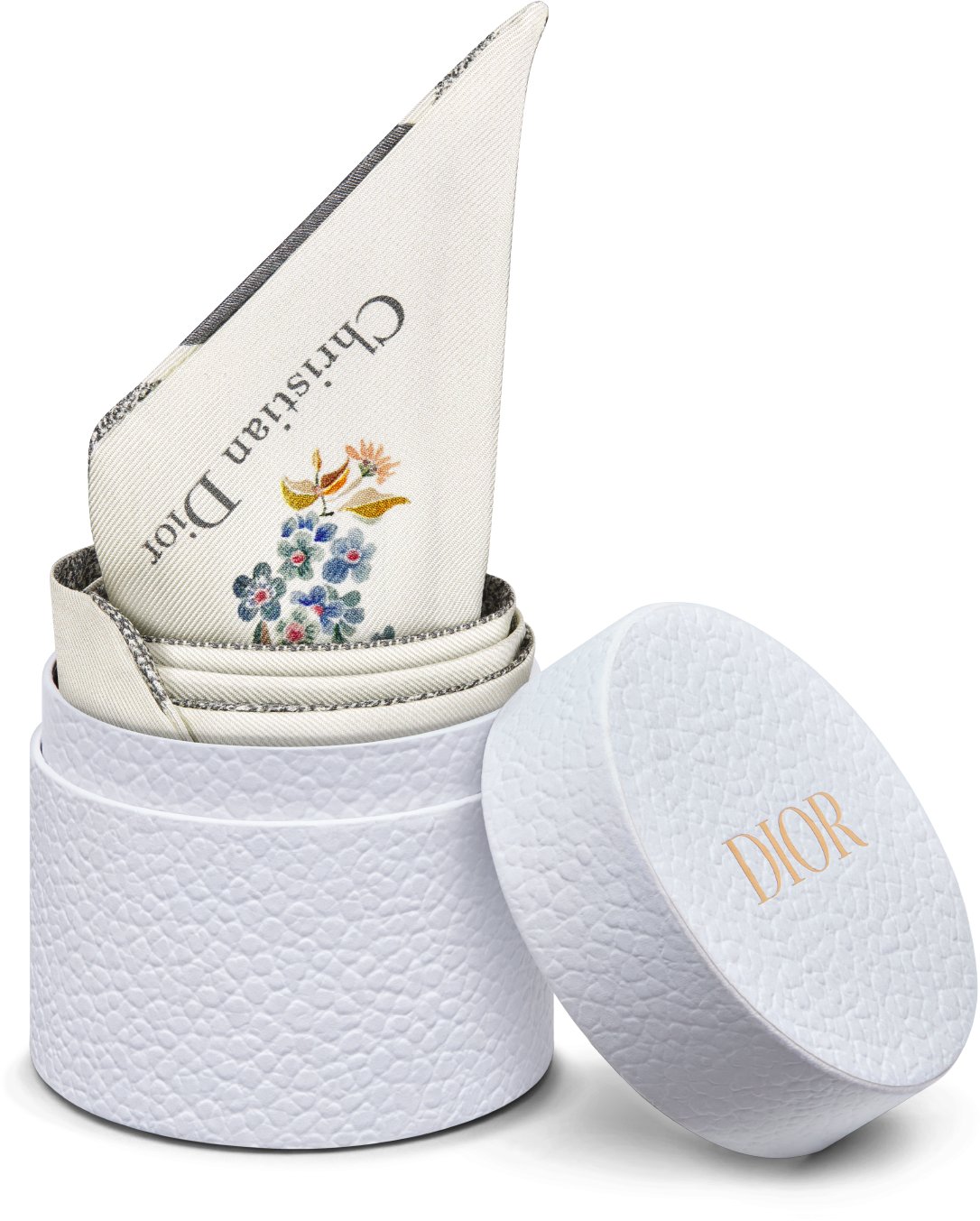 Dior Jardin d'Hiver Mitzah Scarf White Multicolor Silk Twill | DIOR