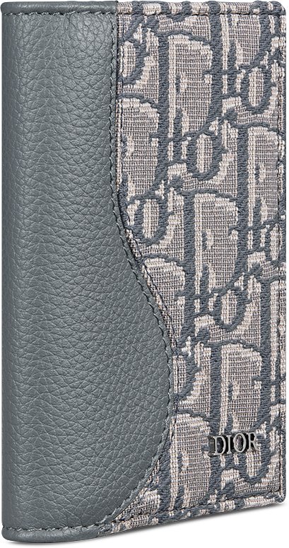 Tarjetero vertical estilo libro Saddle Marquetería de piel de becerro ...