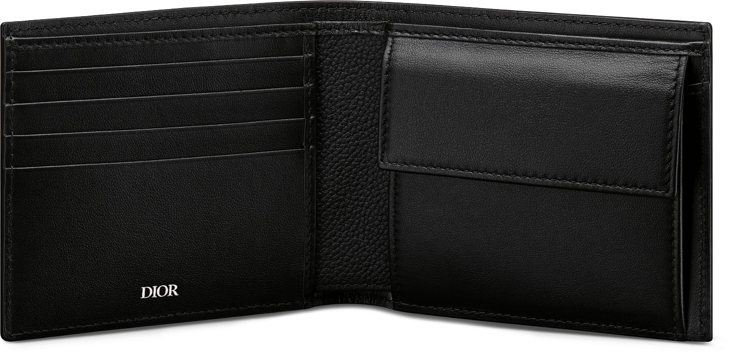Bifold-Portemonnaie Dior Gravity Leder in Schwarz | DIOR