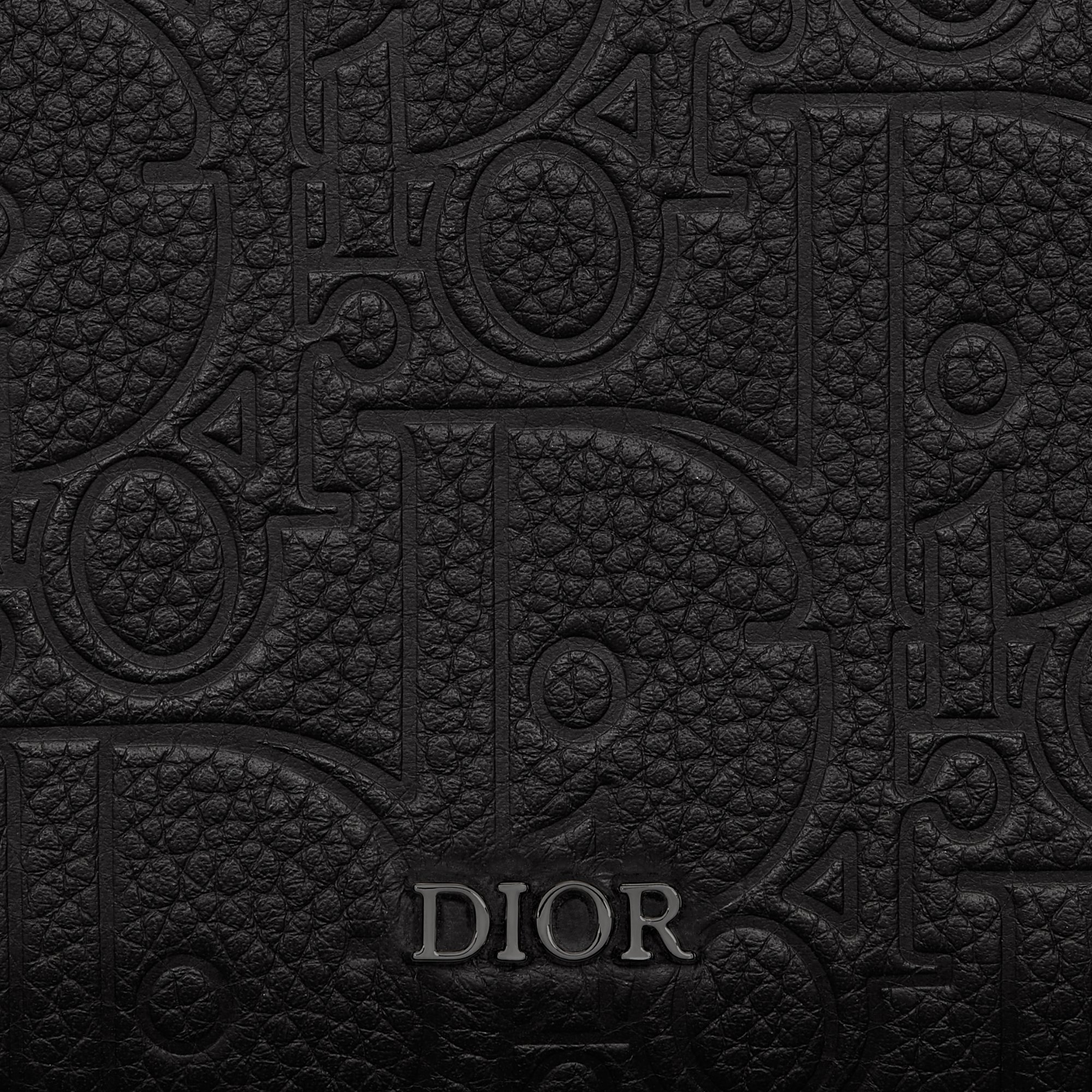 Zipped Coin Purse Black Dior Gravity Leather | DIOR