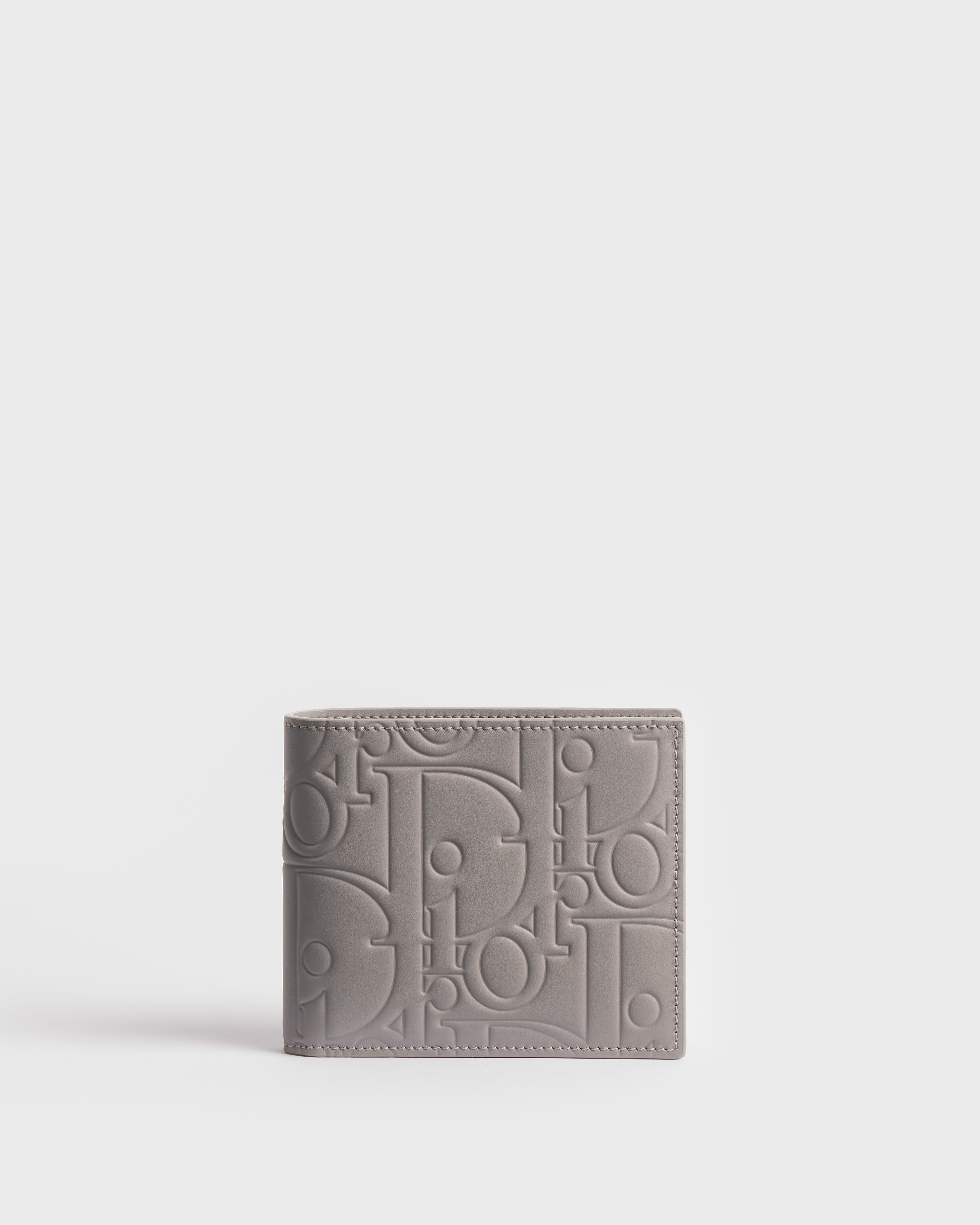 Bifold Wallet Gris Trianon Dior Gravity Smooth Leather | DIOR