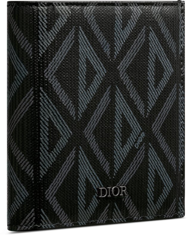 Cartera vertical estilo libro Lona de algodón revestida negra con ...