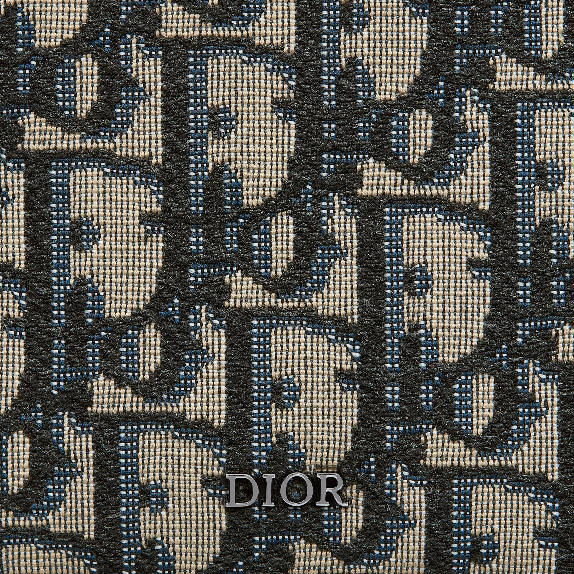 Compacte portemonnee Beige en zwarte Dior Oblique-jacquard | DIOR